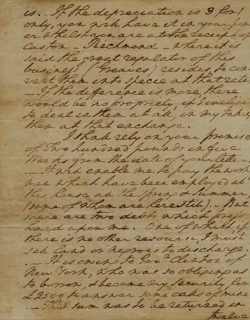 George Washington on the Abolition of Slavery, 1786 | Hamilton ...