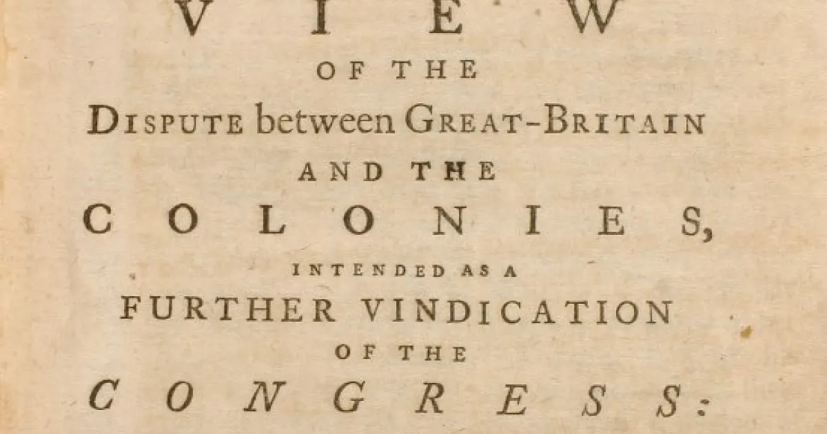 The Farmer Refuted, 1775 | Hamilton Education Program