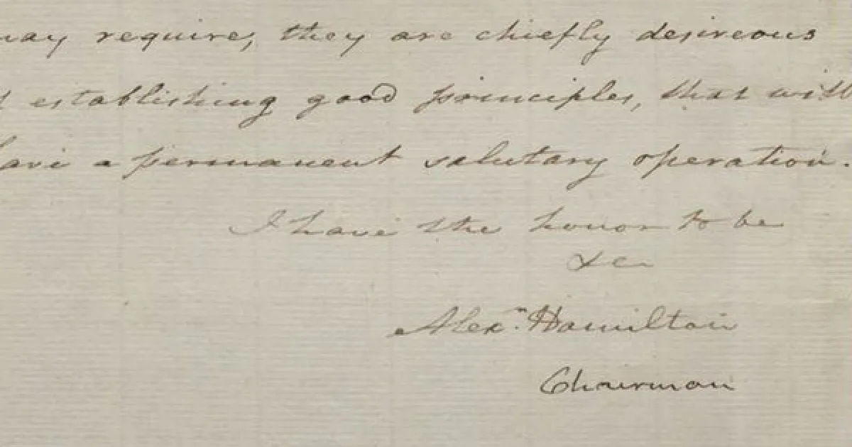 Hamilton to Washington “with Reference to a Peace,” 1783 | Hamilton ...