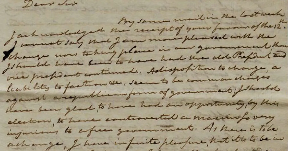 A Democratic-Republican on the Election of 1800 | Hamilton Education ...