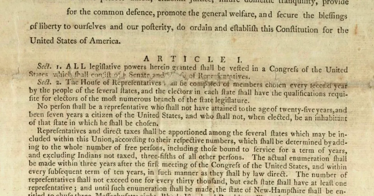 United States Constitution, 1788 | Hamilton Education Program